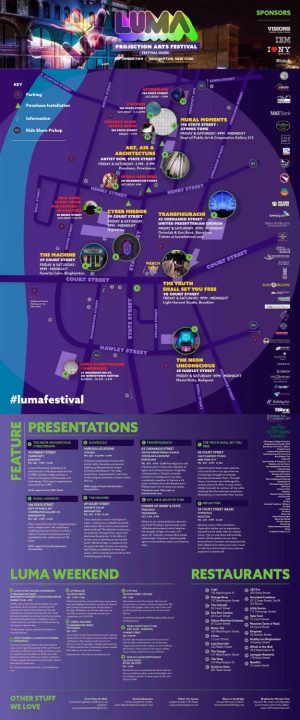The 2018 Map - LUMA - America's Premier Projection Arts Festival